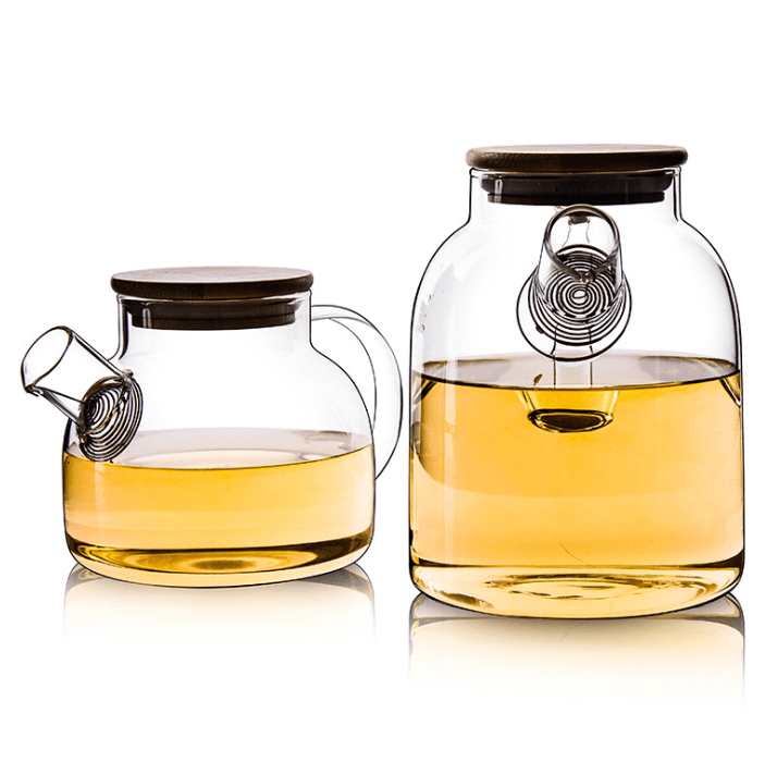 OEM 50OZ Glass Tea Carafe with Handle and Wooden Lid factory and ...